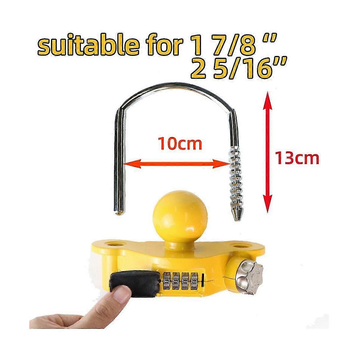 Combination Trailer Lock Rv Security Lock Dome Coupler U-shaped Dome ...