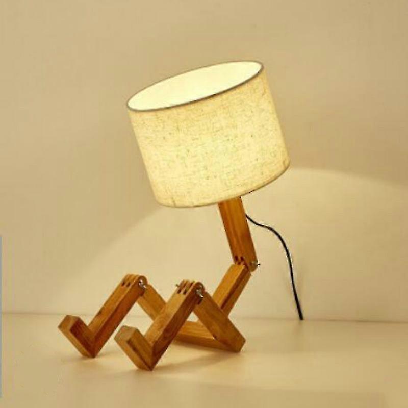 Jwl-wood Robot Shape Folding Table Lamps Creative European Fashion ...