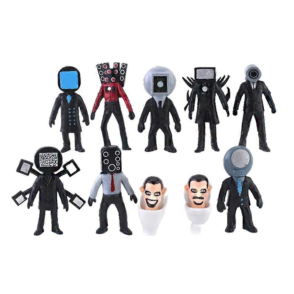 Skibidi Battle Action Figures Set, Horror Cartoon Movie Character ...