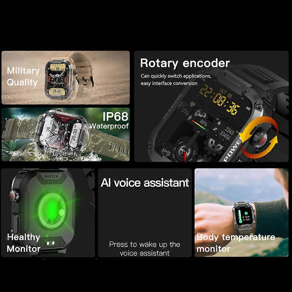 2023 New Men's Smartwatch Chip 1.85 inch TFT Resolution Fitness Tracker ...