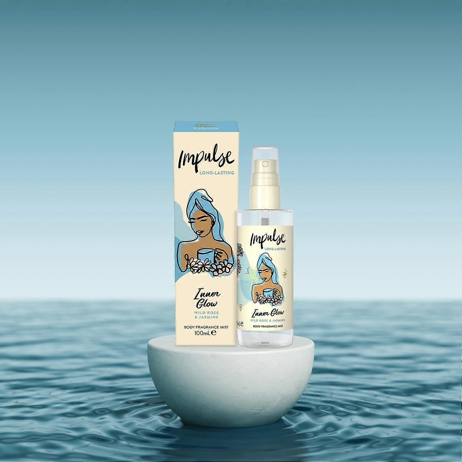 Impulse Body Mist Inner Glow with Wild Rose & Jasmine Fragrance 100ml ...