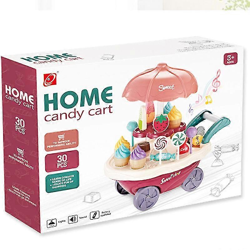 Children's Toy Spinning Ice Cream And Candy Cart-pretend Game Play ...