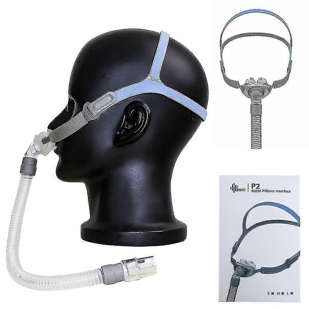 Bmc P2 Nasal Pillows Cpap Mask With Headgear Belt Mask Clips For Sleep ...