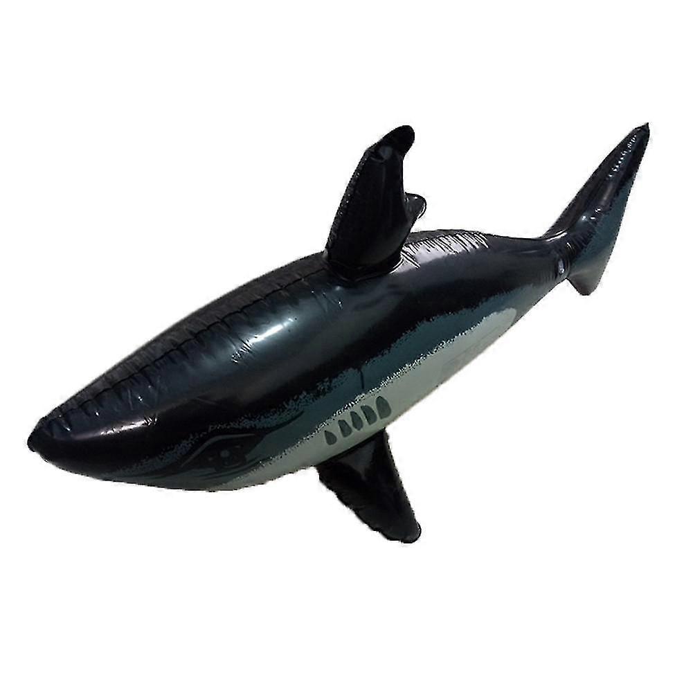 Inflatable Shark Toys Swimming Pool Safety Float Water Playing For Kids ...