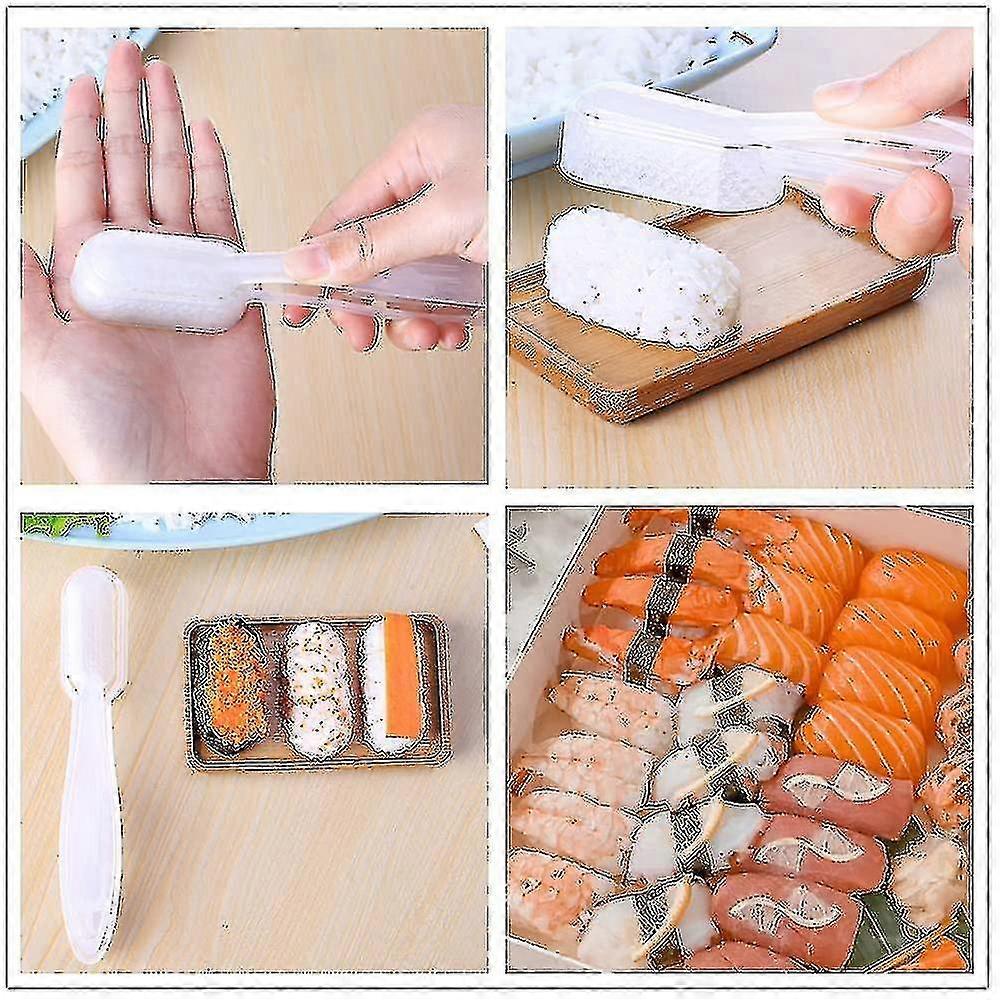 4 Pcs Sushi Mould Kit Triangle Sushi Maker Transparent Onigiri Maker ...
