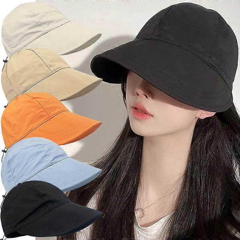 Fisherman Cap Sun Hat Portable Foldable Wide Brim Sun Protection Hats ...