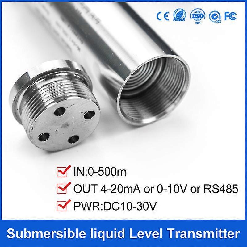 4-20mA submersible level sensor capacitive level transmitter water ...