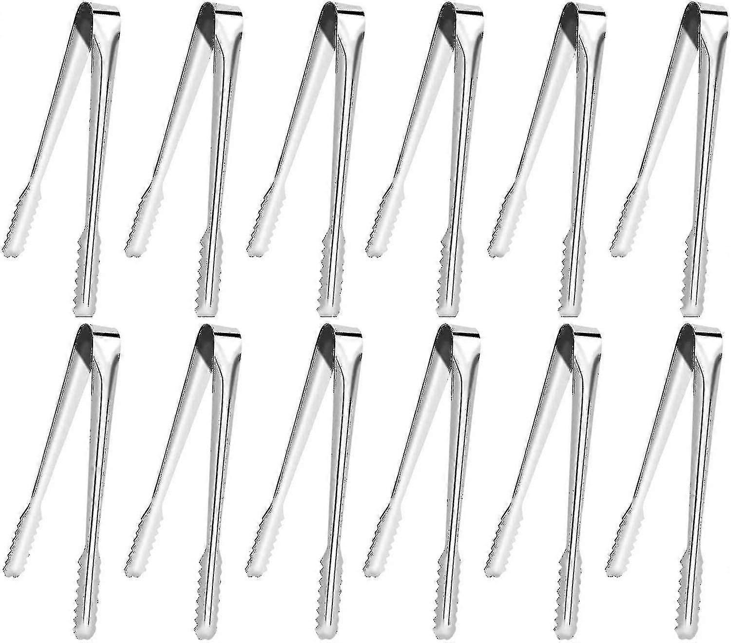12 Pcs Candy Tongs, Icing Sugar Tongs, Stainless Tongs, For Ice Cream ...
