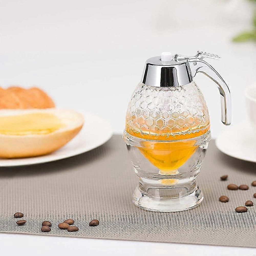 Honey Dispenser,no Drip Syrup Sugar Container With Stand,beautiful ...