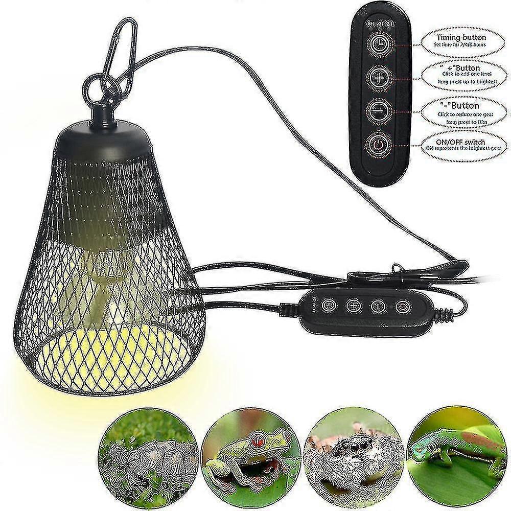 Uva Uvb Reptile Heat Lamp With Dimmable For Tortoise Lizards Snake ...