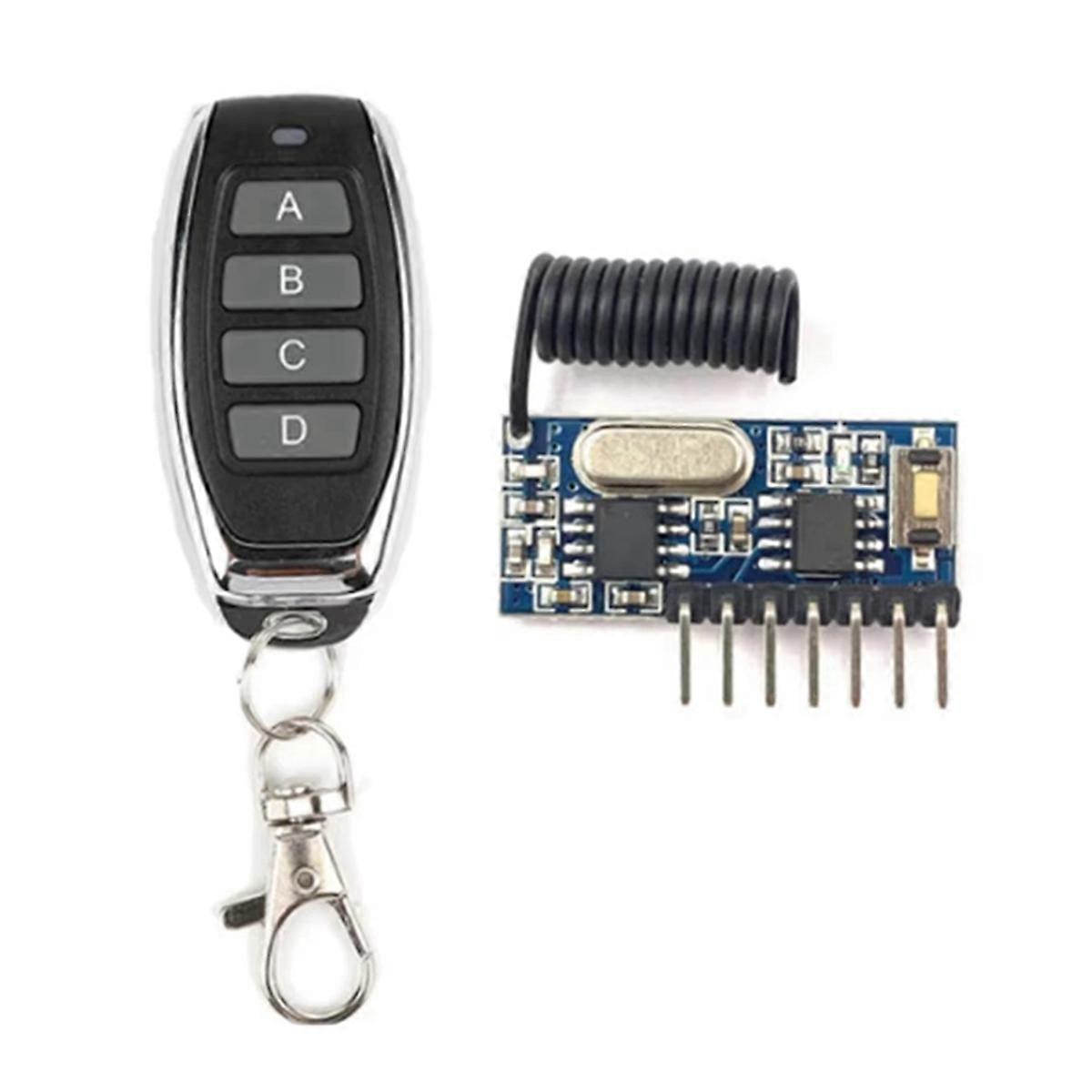 433Mhz Wireless RF Remote Control Transmitter and Receiver Module Set 4 ...