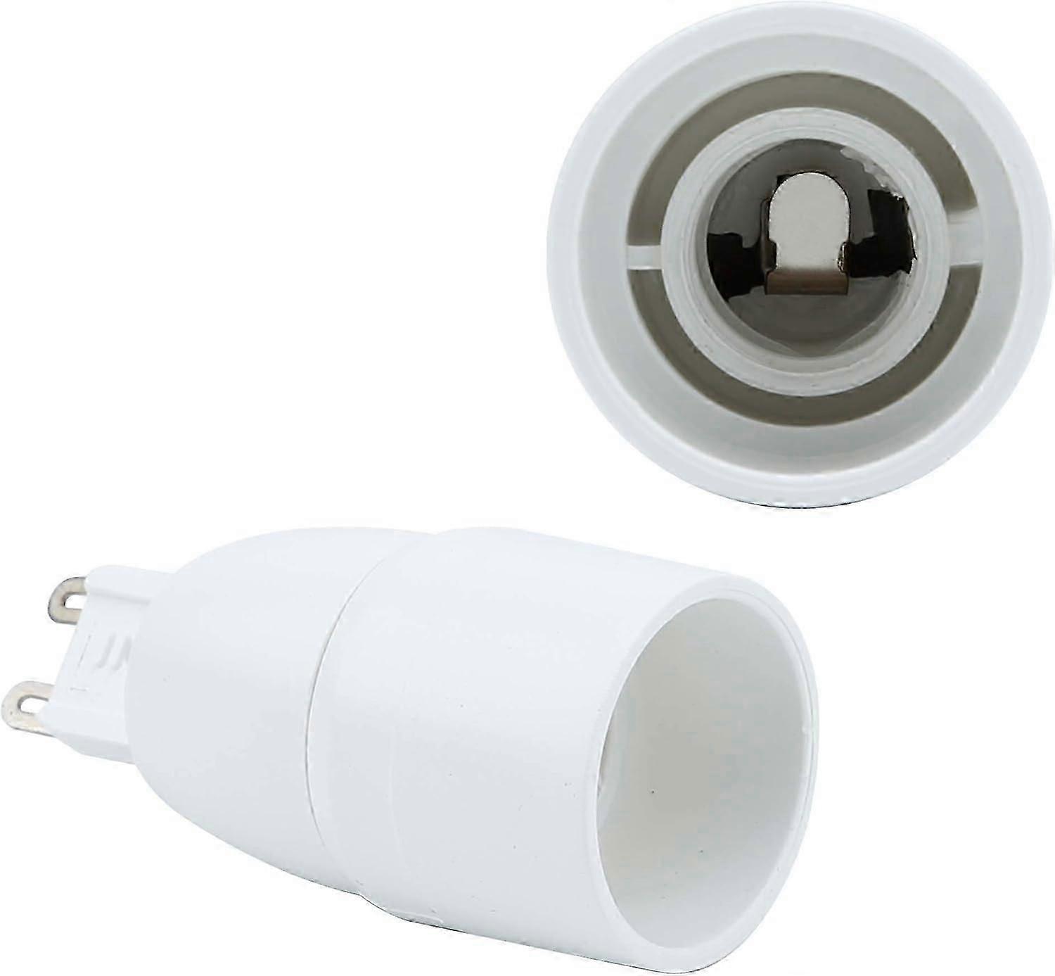 4x Lamp Socket Adapter G9 to E14 in WHITE - Set of 4 reformatting lamp socket converters for ...