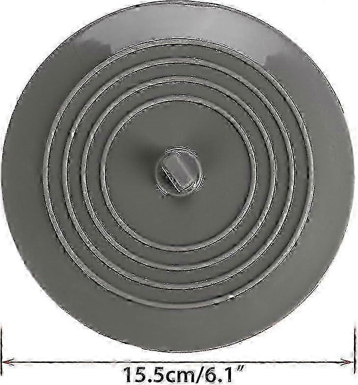 2 Pack 6" Universal Silicone Rubber Drain Plug For Kitchen Sink ...