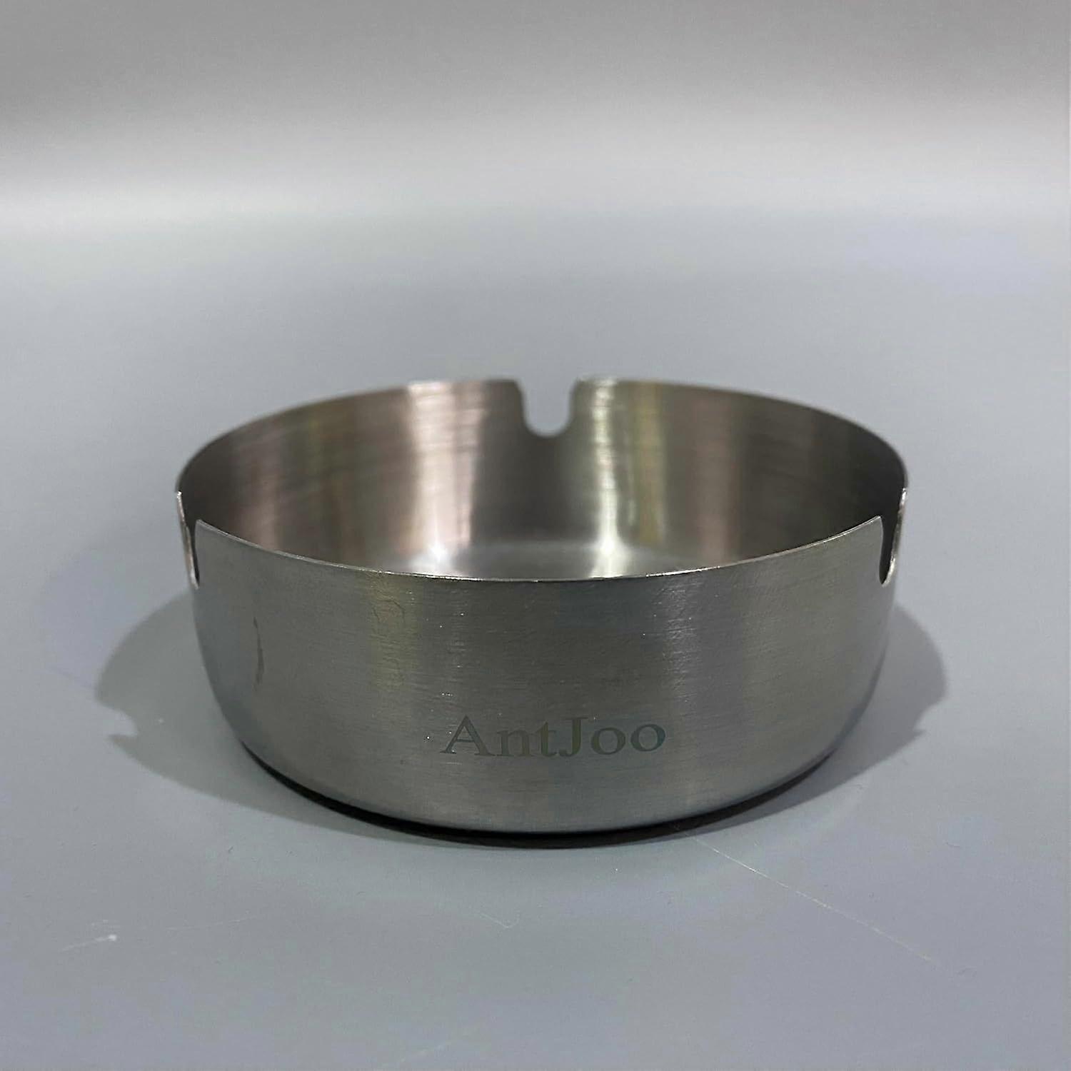 Ashtrays, Stainless Steel Ashtray Ash Tray, Tabletop Round Ash Holder ...