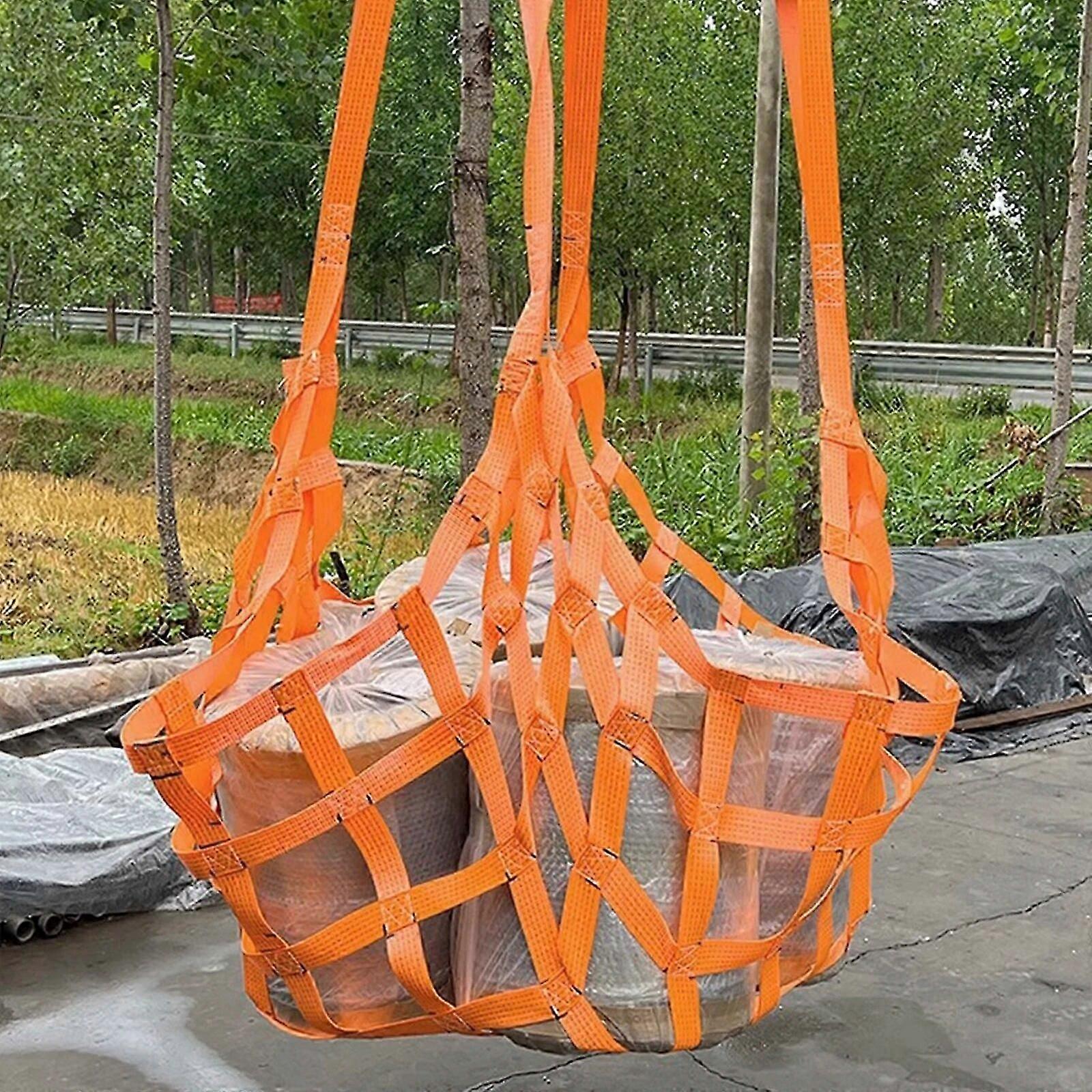 Cargo Lifting Net 300kg Load Capacity, Polyester Sling Hoisting Net ...