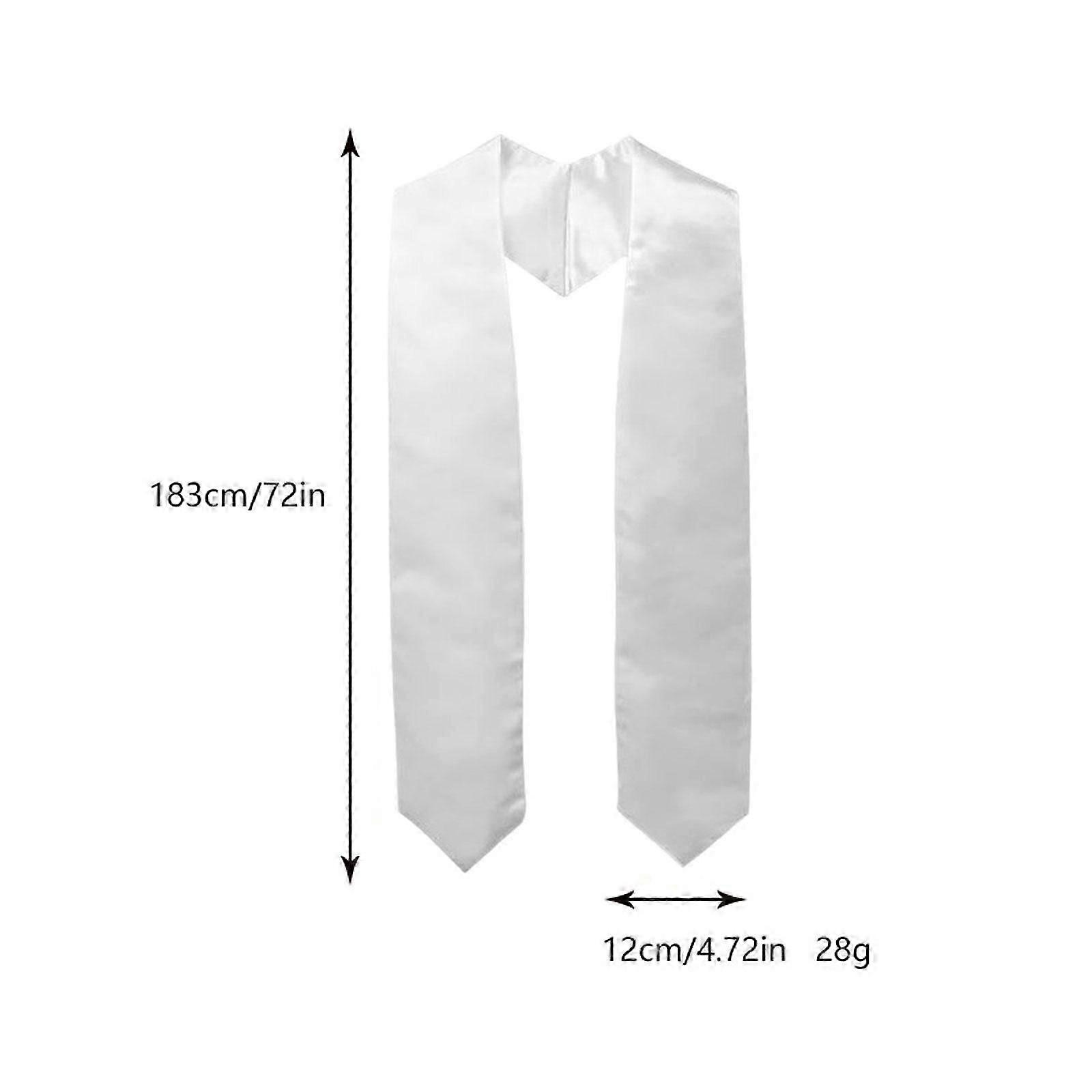 Graduation Stole Scarf Graduation Gown Accessories Plain V Shape Shawl ...