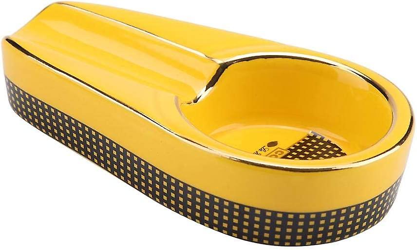 2024 Mini Cigar Ashtray, Portable Fashion Scalloped Desktop Ceramic ...