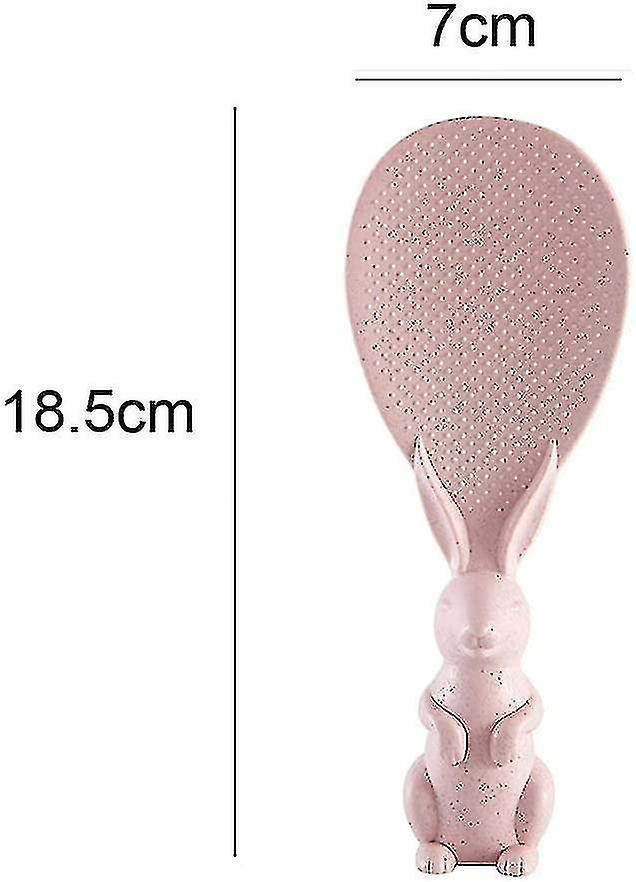 2pcs Creative Cute Cartoon Rabbit Non-stick Rice Spoon Household Rice ...