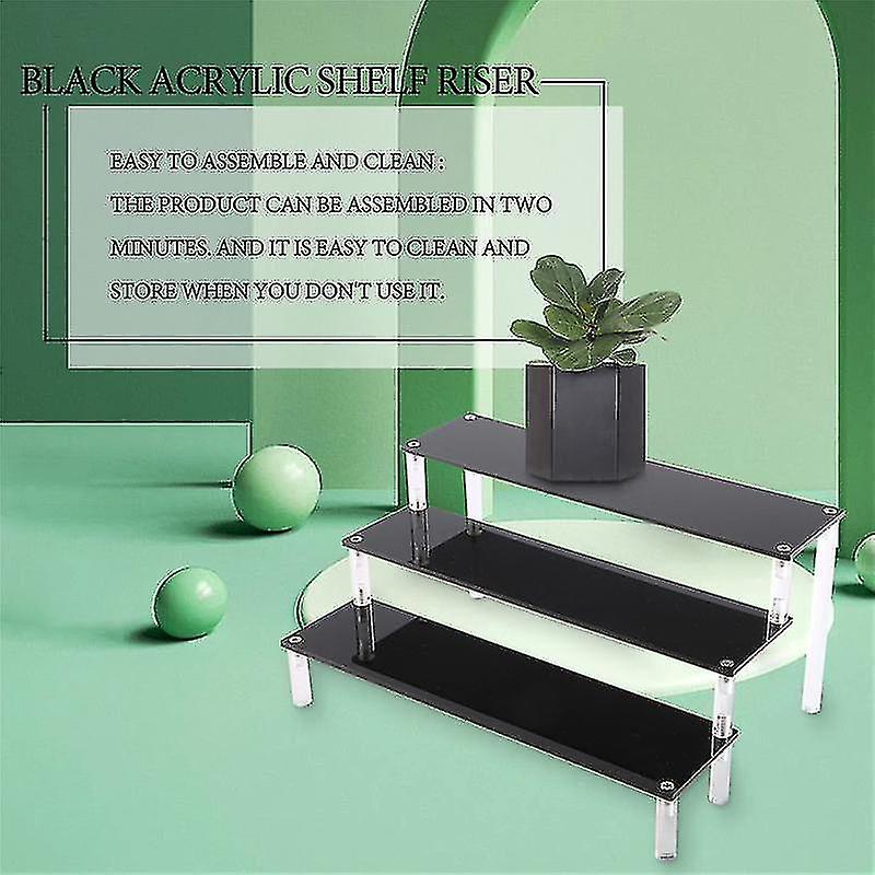 3 Tier Acrylic Cupcake Display Stand, Collection Organizer Shelf ...