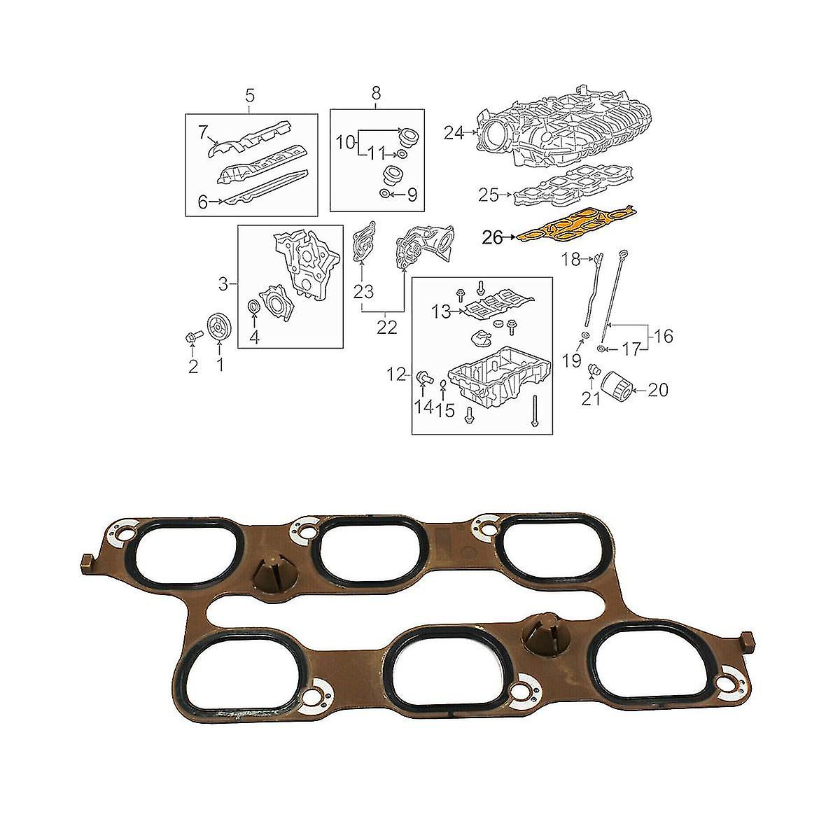 Engine Intake Manifold Gasket Lower 12673301 12609163 For Enclave Xts ...