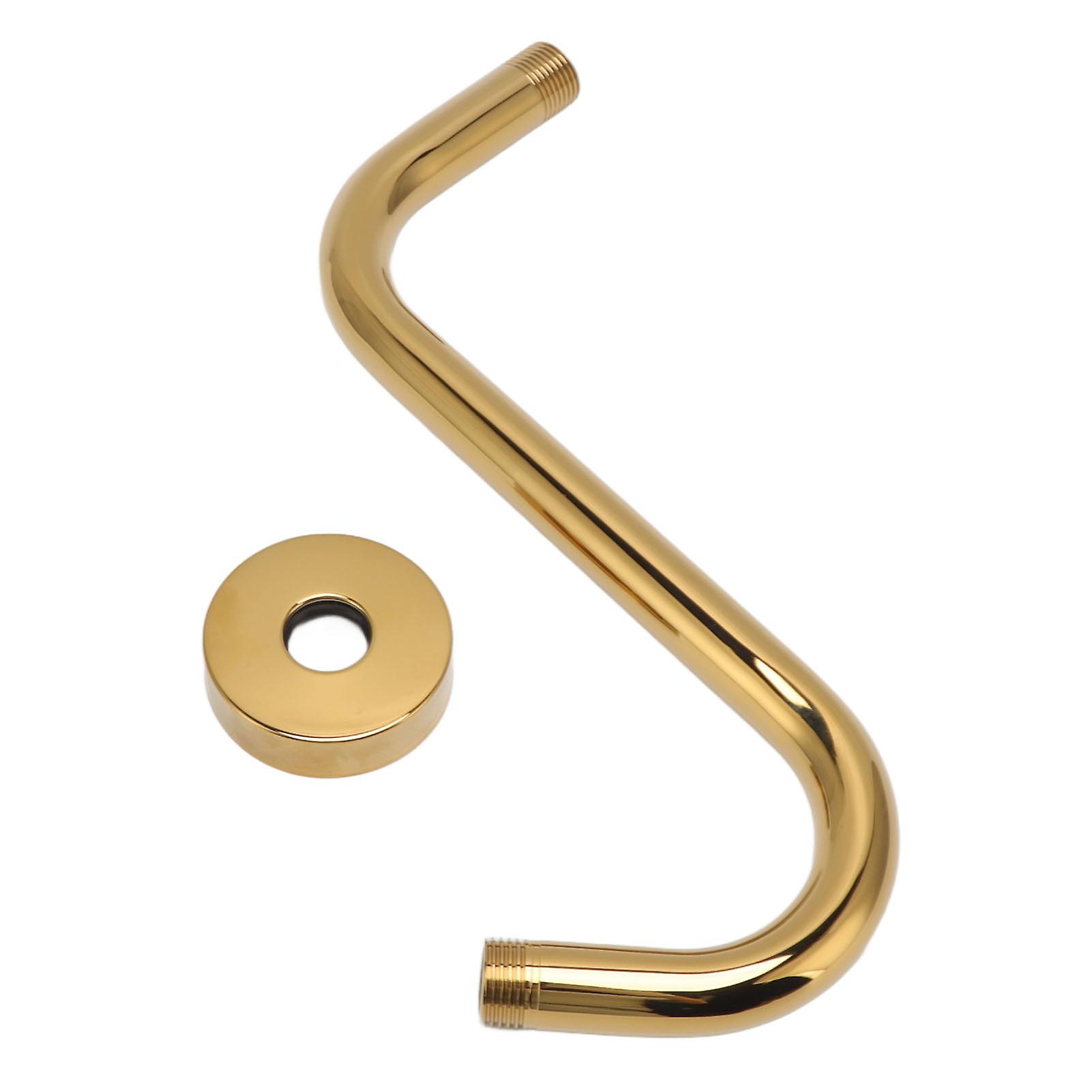 304 Stainless Steel S Shaped Shower Arm Gold S Shaped Shower Head ...