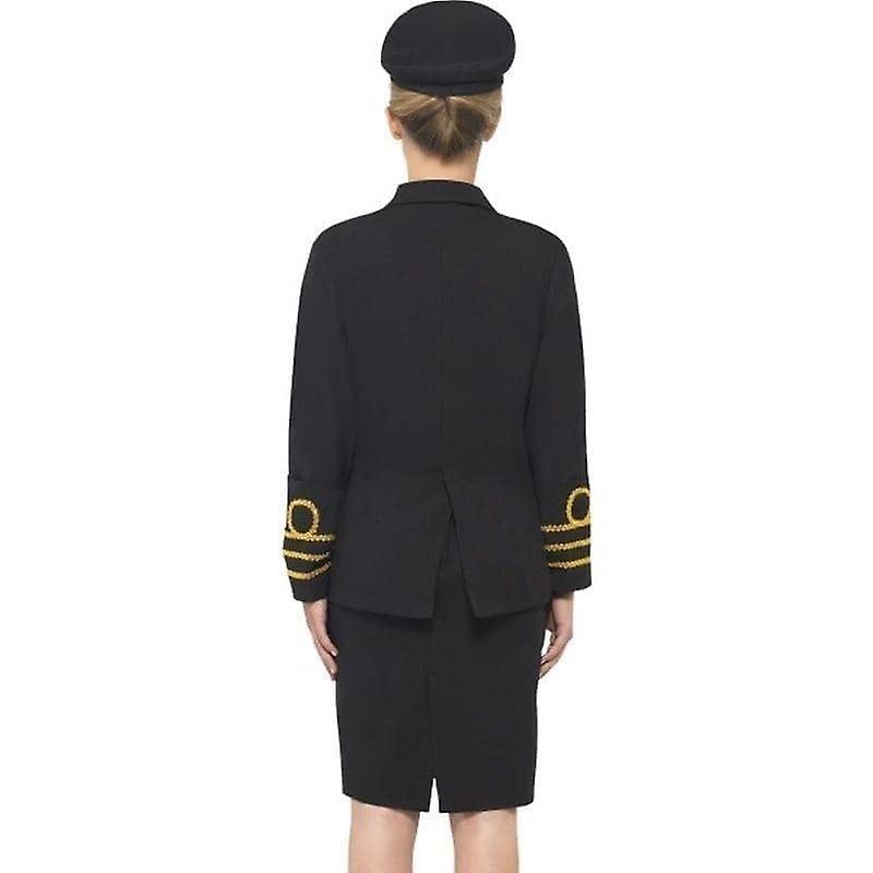 Navy Officer Costume Adult Black 38819m | Fruugo UK