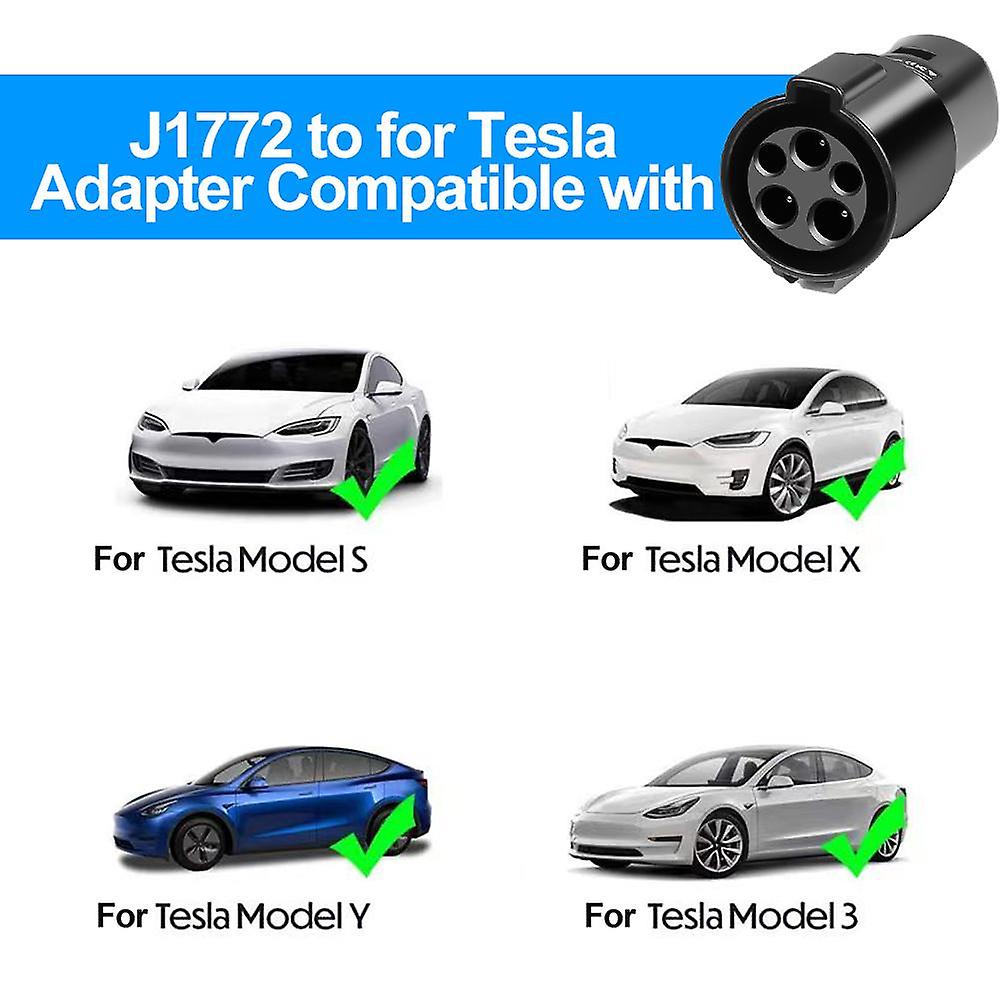 Electric Vehicle Charging Adapter for Type1 J1772 to Teslas Model X Y 3 ...