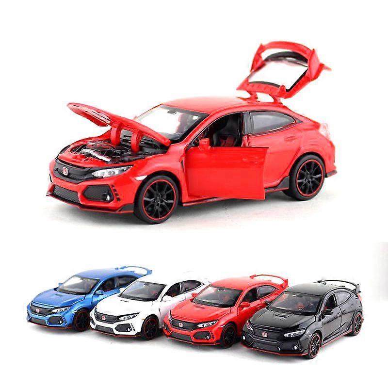 Miniauto 1:32 Ölçekli Honda Civic Type R Oyuncak Araba Diecast Modeli ...