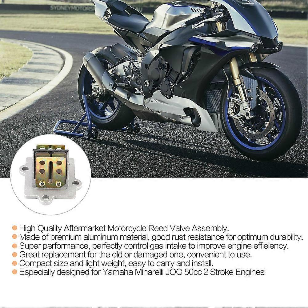 Motorcycle Intake Reed Valve Assembly for Yamaha Minarelli JOG 50cc 2 ...