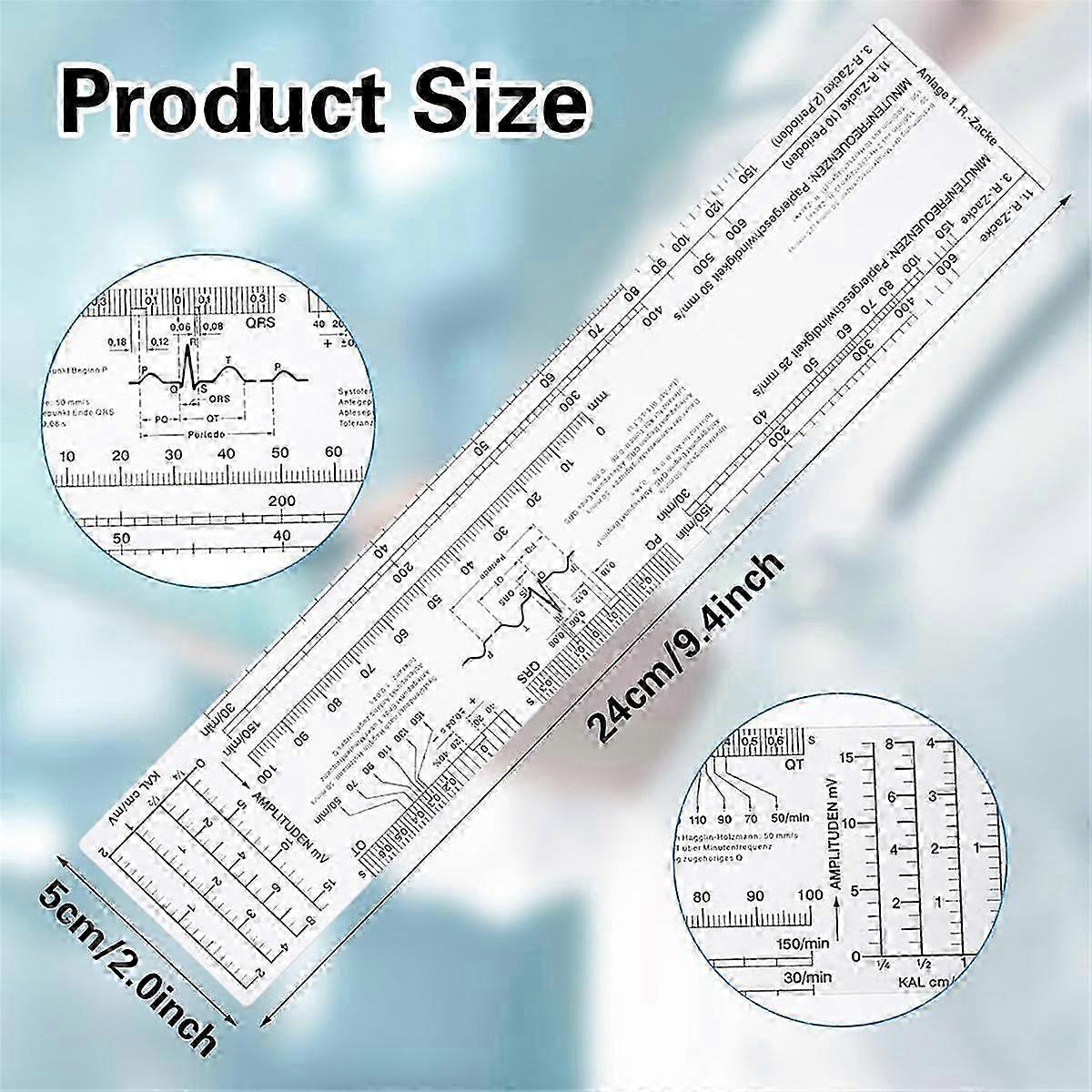 EKG Calipers ECG Calipers Measuring Tool with Ruler EKG Caliper Divider ...