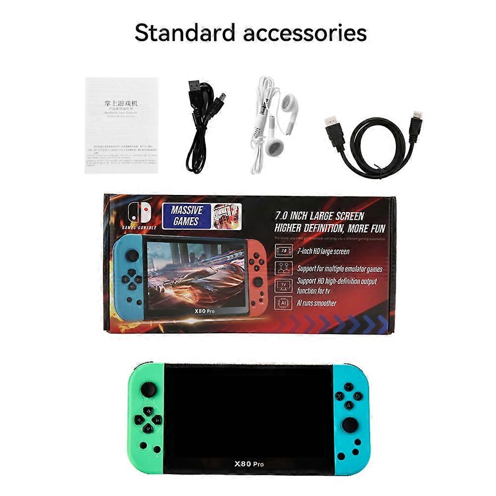 X80 Pro Handheld Game Console Psp Intelligent Retro Arcade Game Console ...