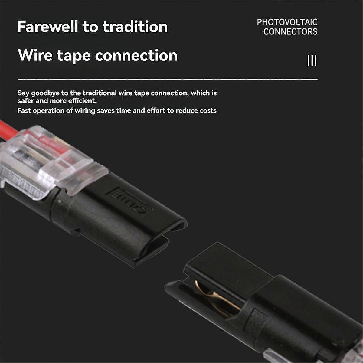 50PC 2Pin Way Plug Wire Cable Snap Connectors Waterproof Electric Wire ...