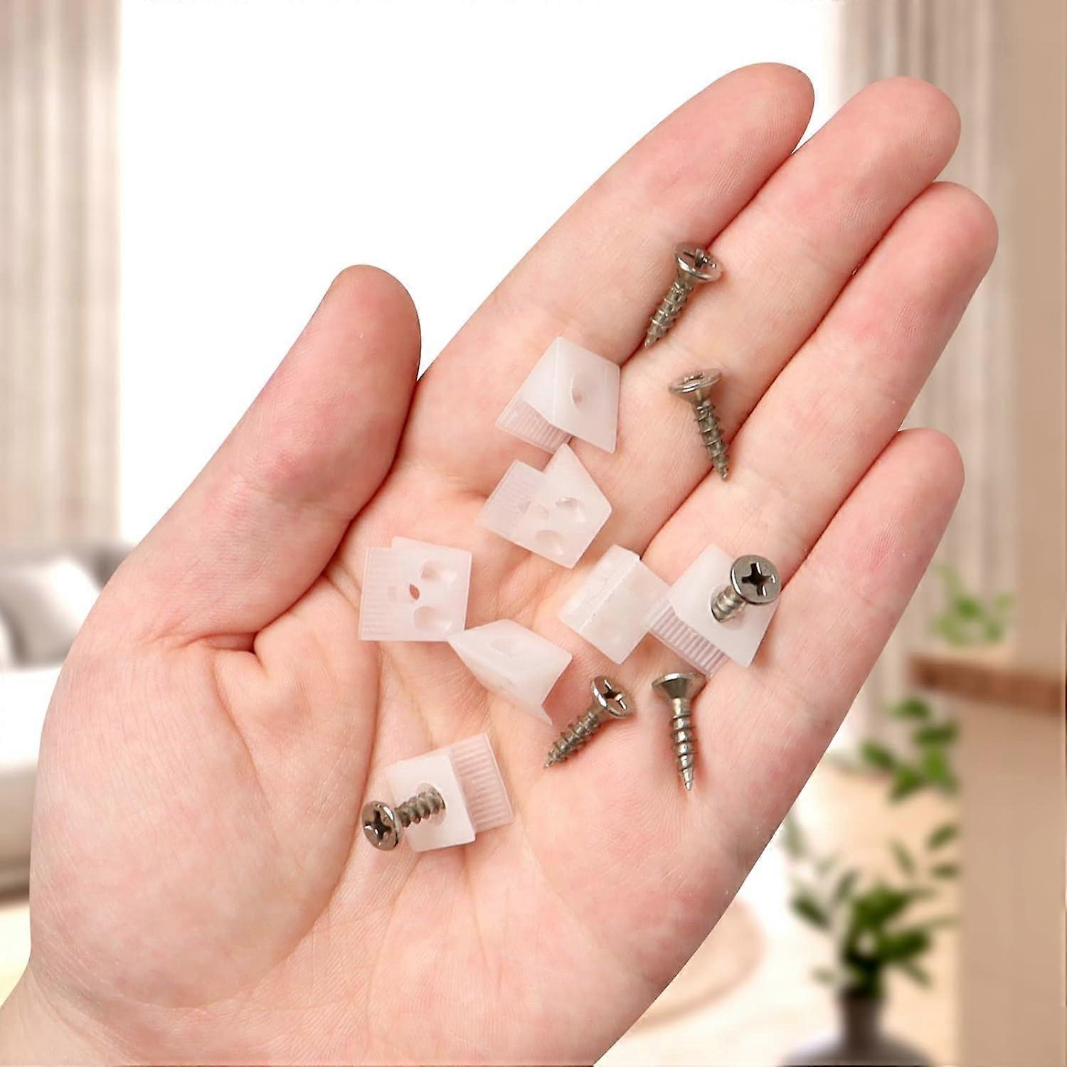 30PCS Fixing Bracket, Witch White Bracket Drawer Reinforcement Shim ...