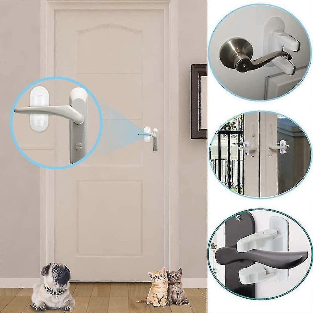 Kids Handle Door Lever Lock Baby Safety Door Handle Locks Latches Child ...