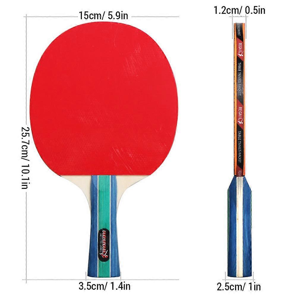 Ping Pong Paddles Set Table Tennis Rackets with 3-Star Ping Pong Balls ...