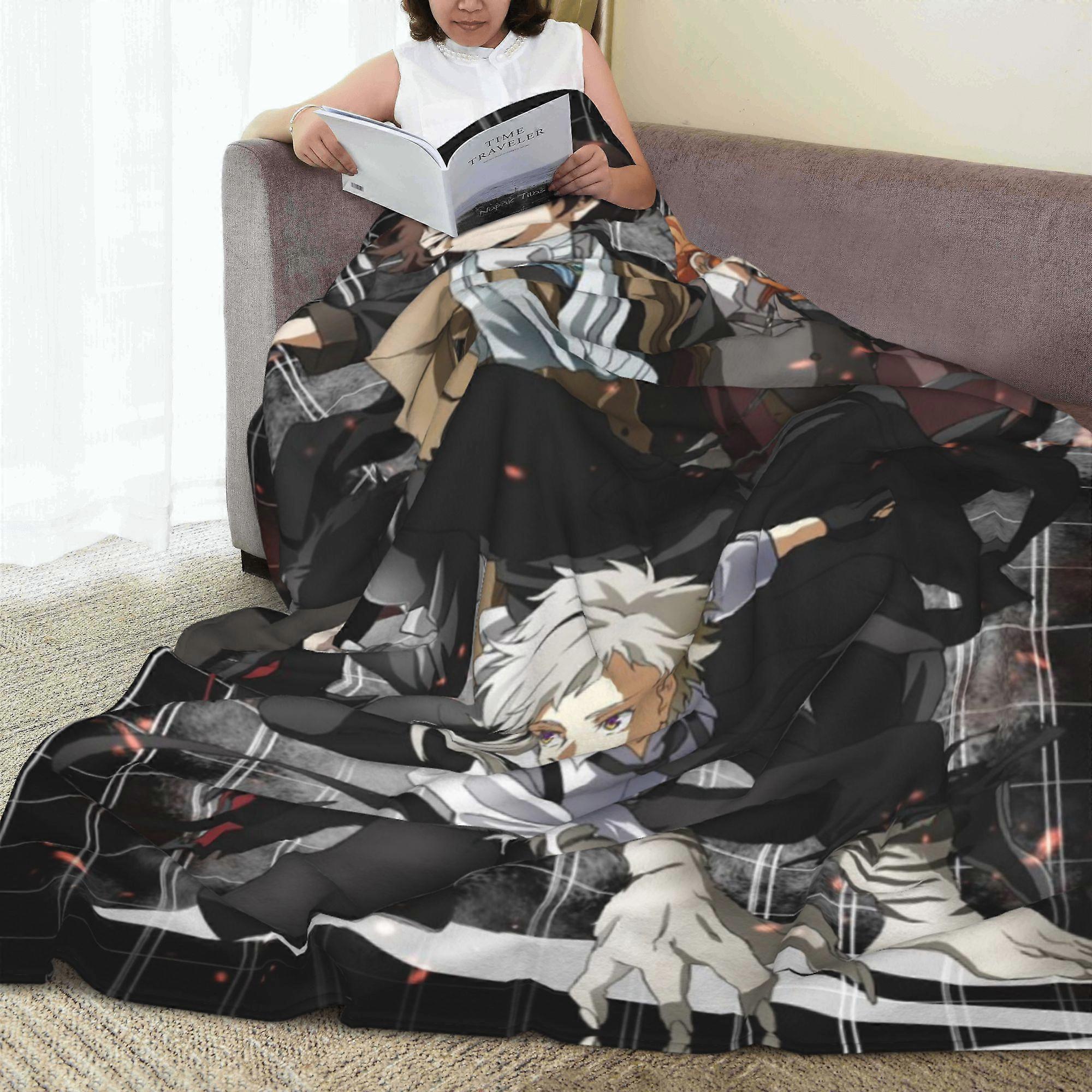 Bungo Stray Dogs Dazai Osamu Bed Blanket 3D Printed Throw Blanket ...
