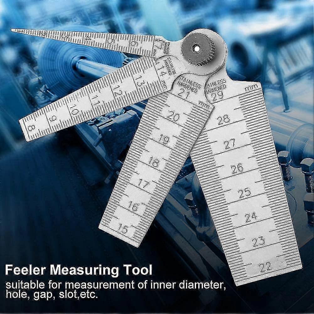 1 Set Taper Gage High Precision Stainless Steel Wedge Feeler Hole Taper ...