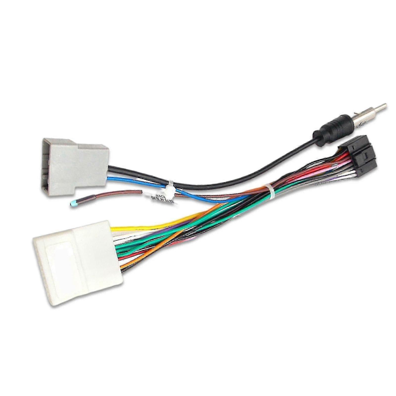 20 Pin Wiring Harness Adapter 1 / 2 Din Android Stereo Power Cable ...