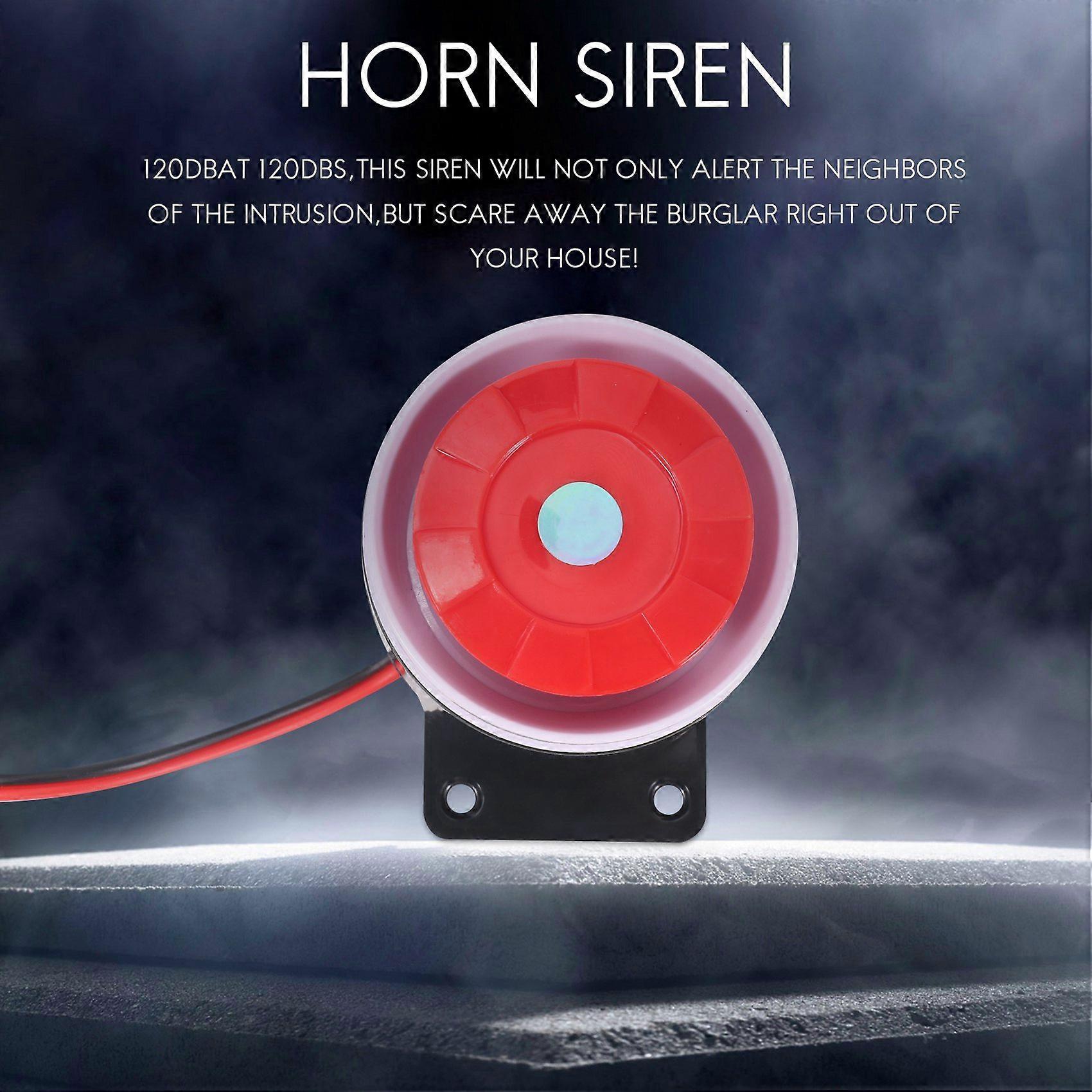 Wired Mini Siren for Home Security Alarm System Horn Siren 120dB 12V ...
