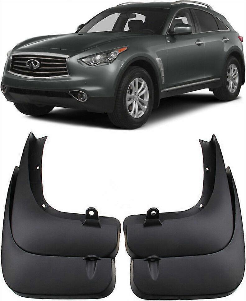 Set Splash Guards Mud Flaps For 2009-2021 Infiniti FX35 FX37 FX50 QX70 ...