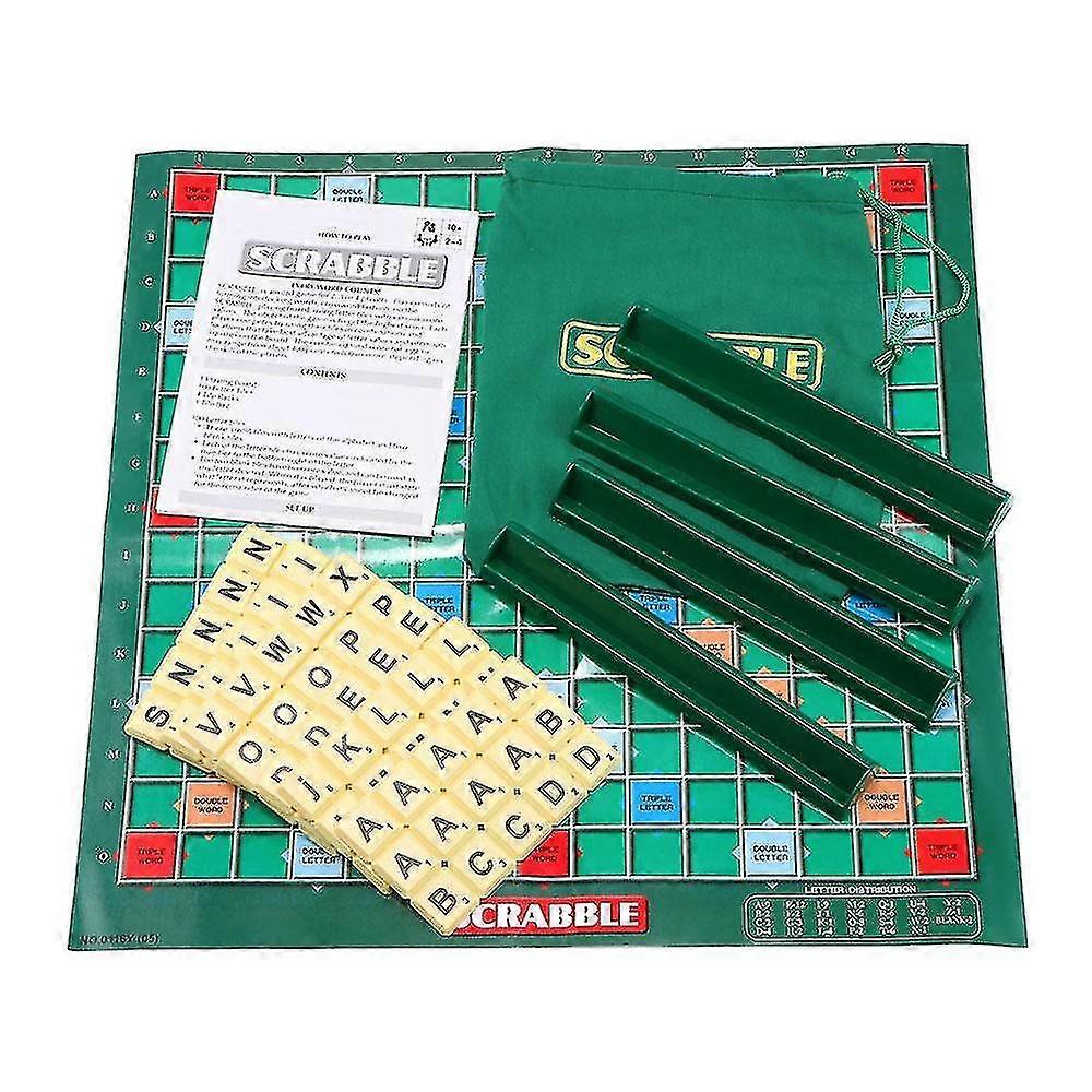 Scrabble Board Game Portable Family Children Adult Educational Board ...