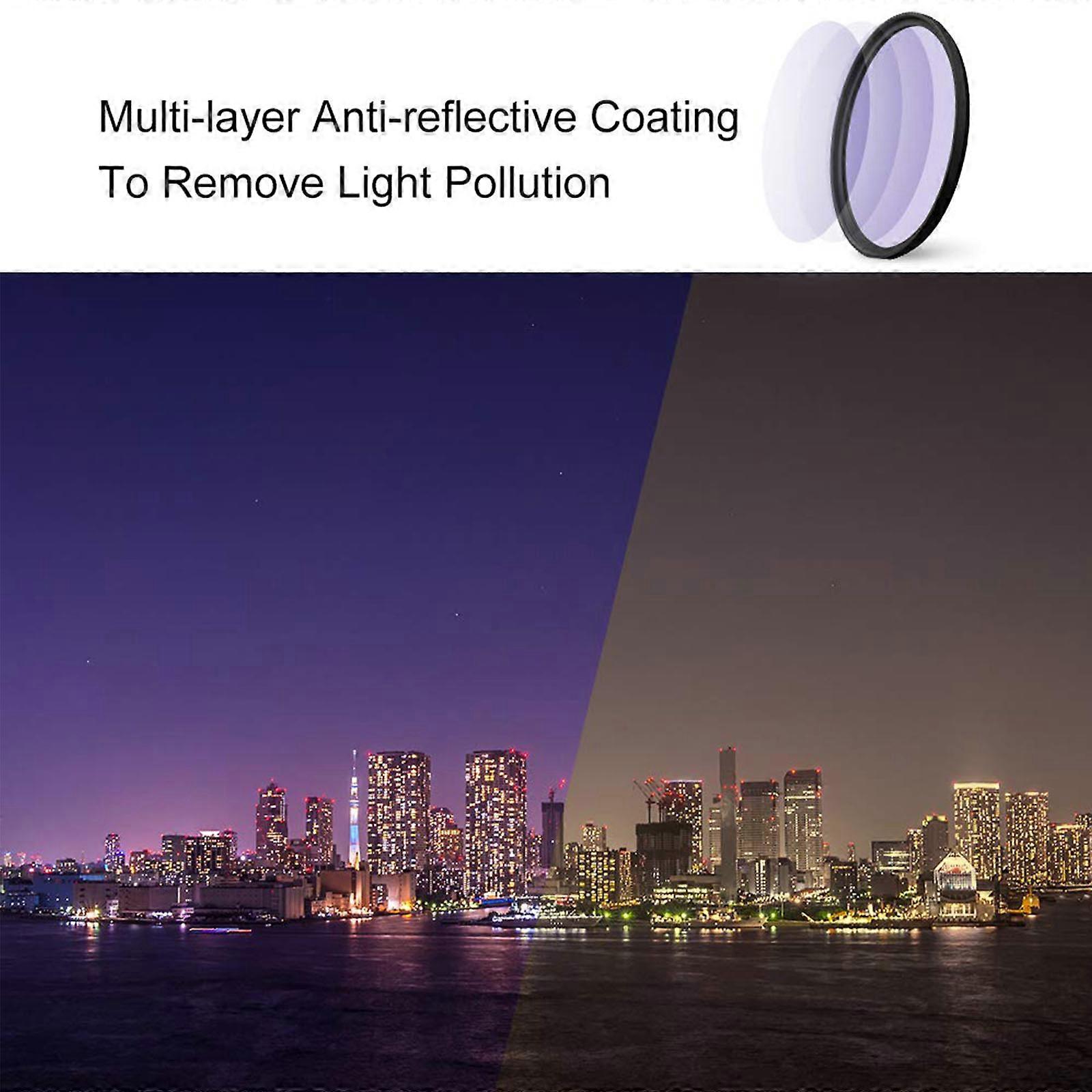 Anti-light Pollution Filter Natural Night Filter 49-82mm for Night ...