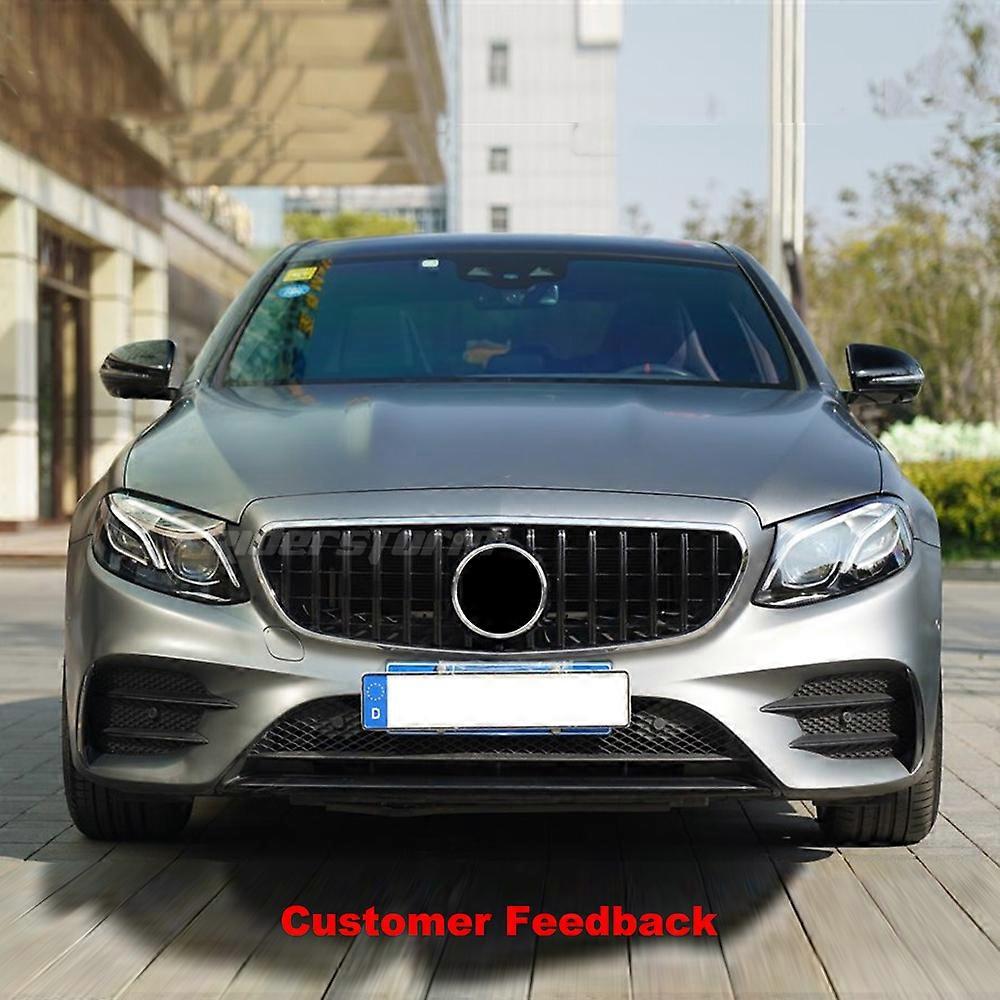 2016+ Front Mesh Grill W213 GT Grille E43 E450 W238 coupe Front Grill for Mercede E200 E300 E250 ...