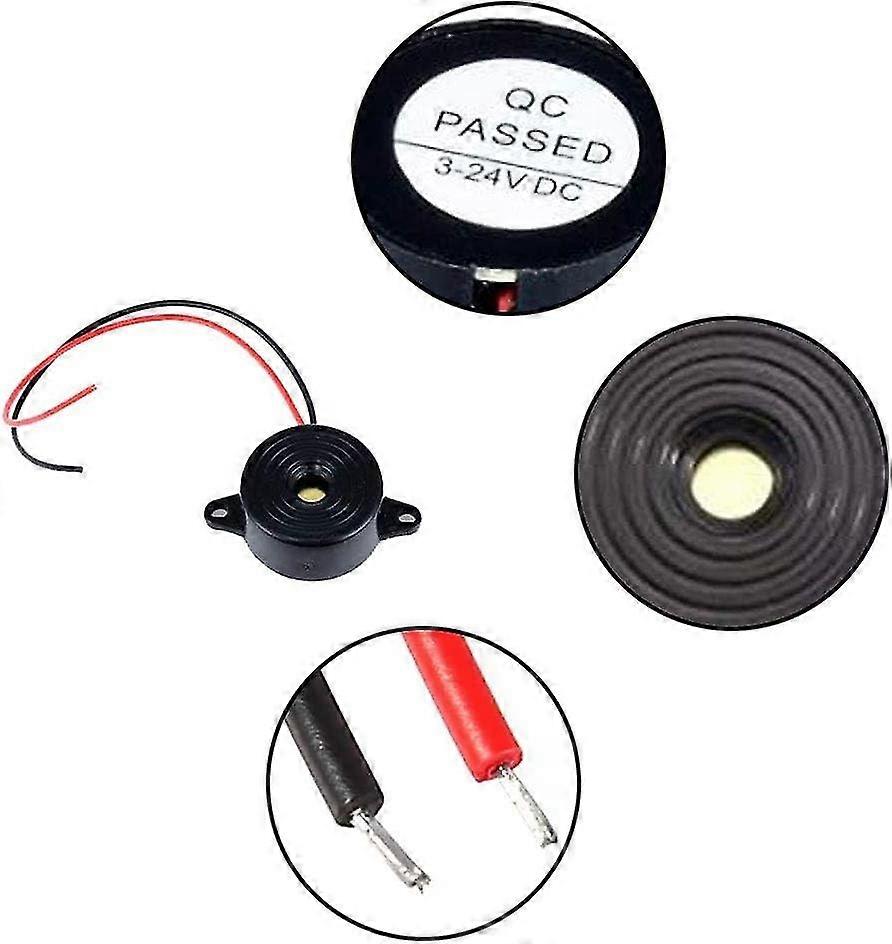 6 Pcs Electronic Buzzer Dc 3-24v 85db Electronic Sound Alarm Buzzer ...