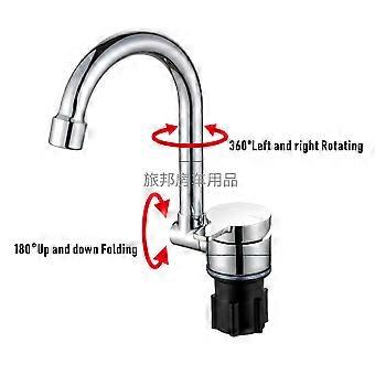 Folding Faucet 180 Degree 360 Rotating Caravan Sink Tap Mobile Kitchen ...