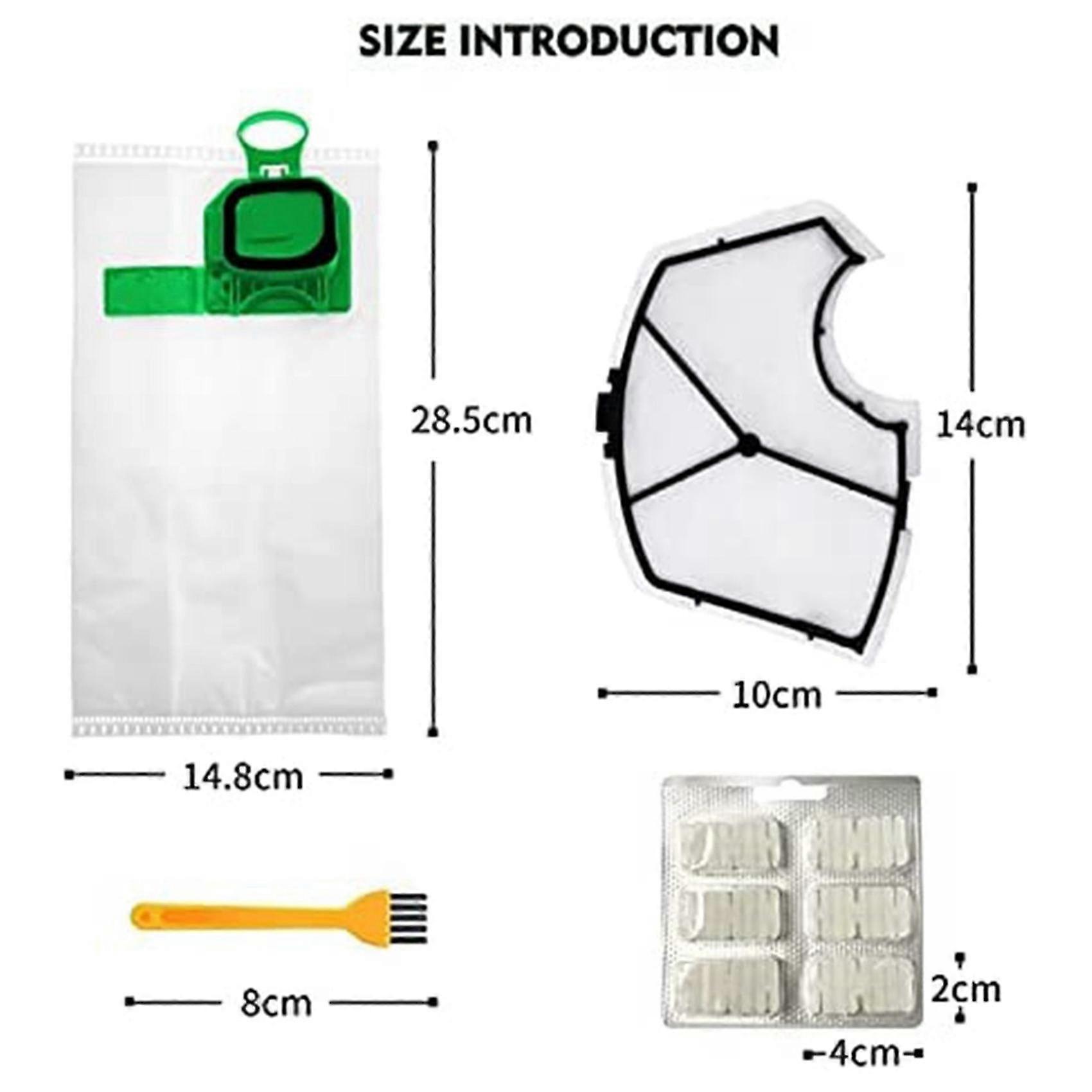 For Kobold Vacuum Bag Kit For Vorwerk Kobold Vk140 Vk150-a | Fruugo UK