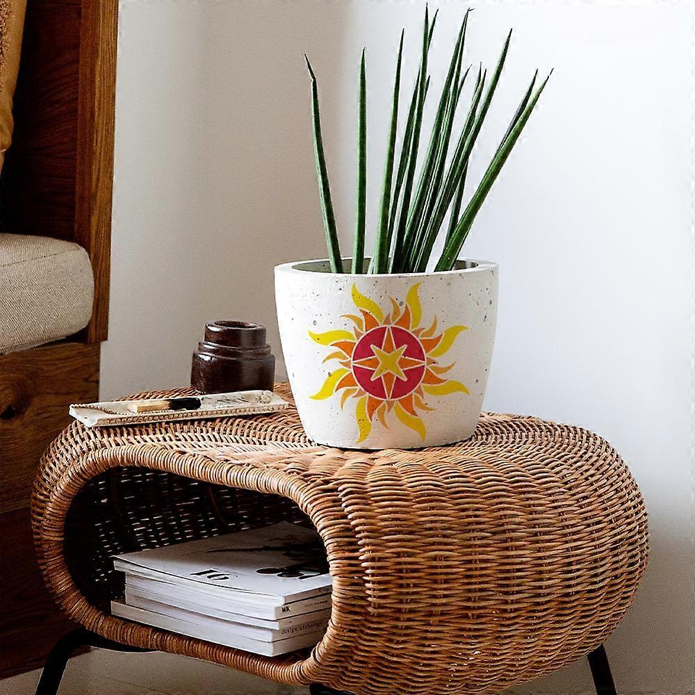 1Bag Sun Stencil 6~12inch 4 Sizes Sun Moon Star Stencil with Paint ...