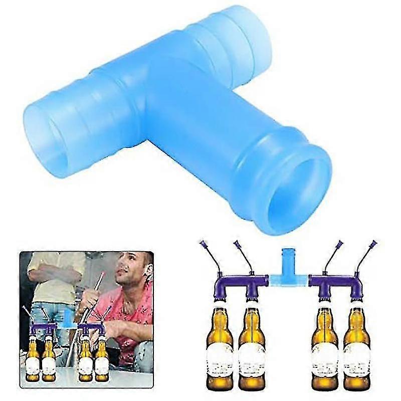 Double Beer Snorkel,beer ,drink Beer Funnel,beer Wine Dispenser With ...