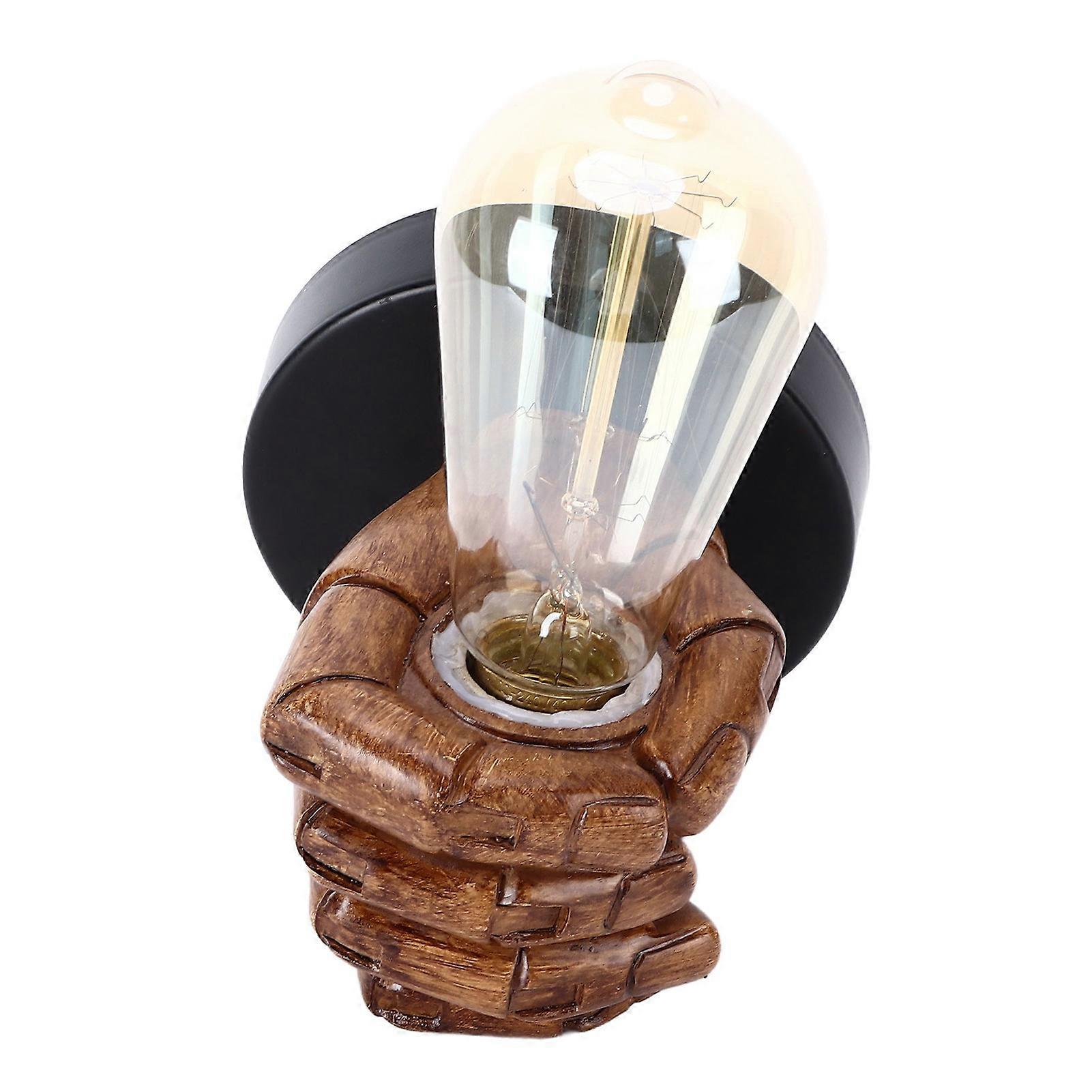 Wall Mounted Lamp Fist Shape Vintage Industrial Style Wall Sconce With ...