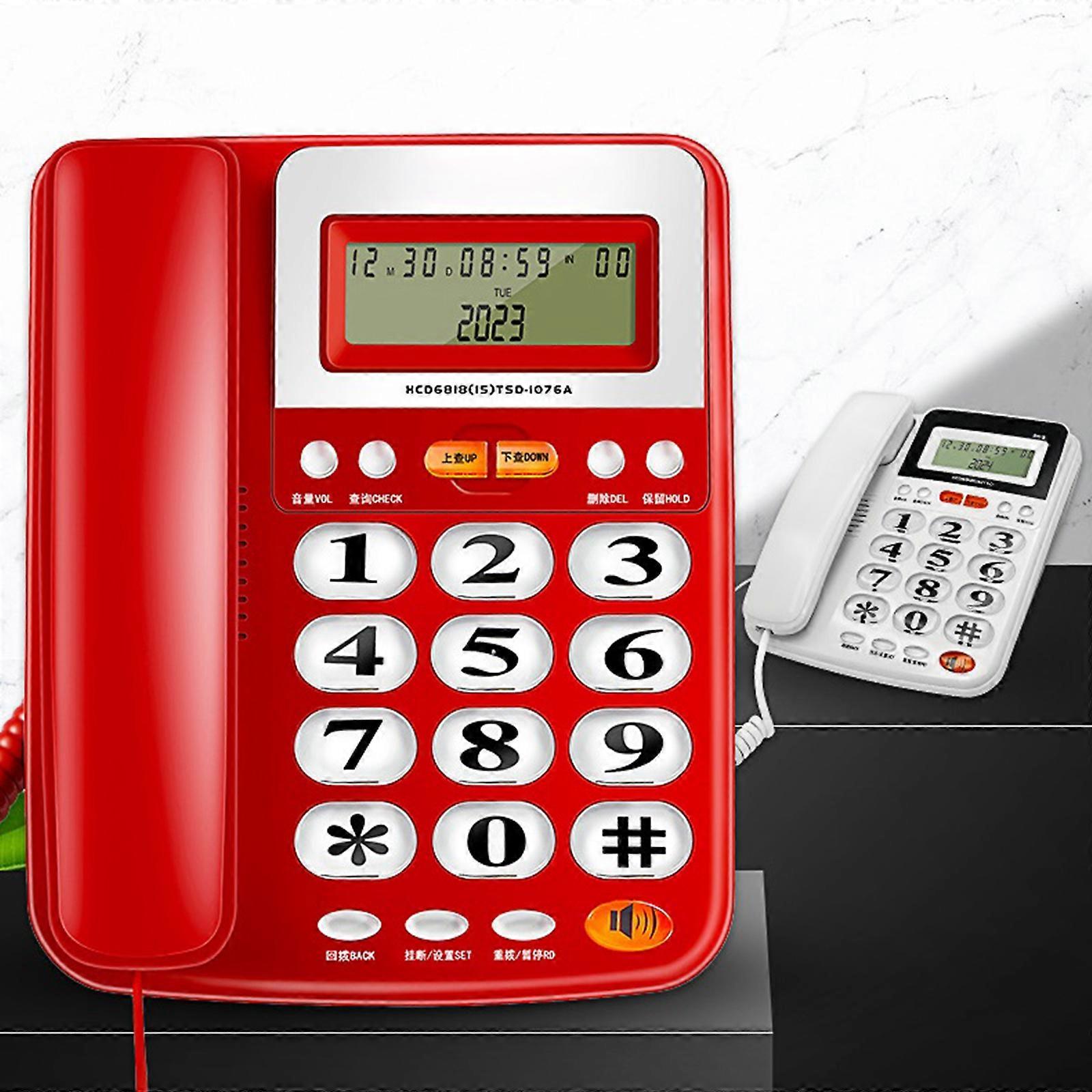 Corded Telephone with Large Led Display Landline Phone Big Button ...